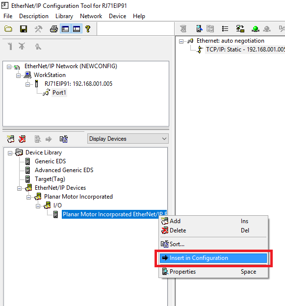 Mitsubishi GX Works3 EtherNet/IP
